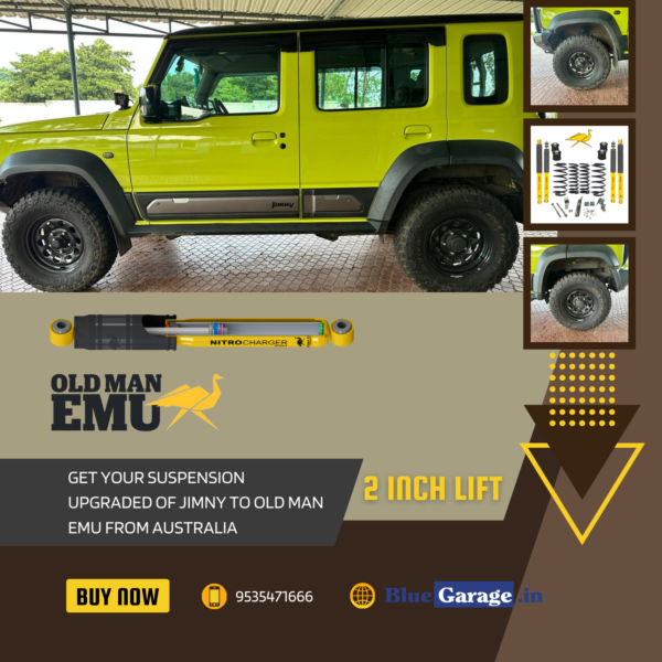 Old Man Emu 5 Door Jimny suspension 40 mm Lift - Blue Garage