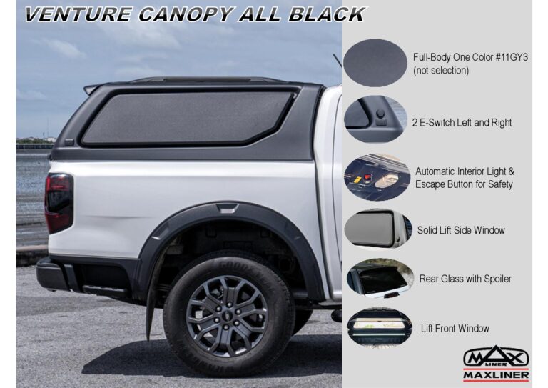 Maxliner Venture Canopy (ALL BLACK) - Blue Garage
